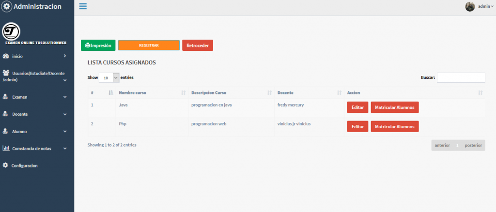 Sistema De Examen En Linea Con Php Y Mysql Compra Código Fuente De Sistemas En Php Mysql Y