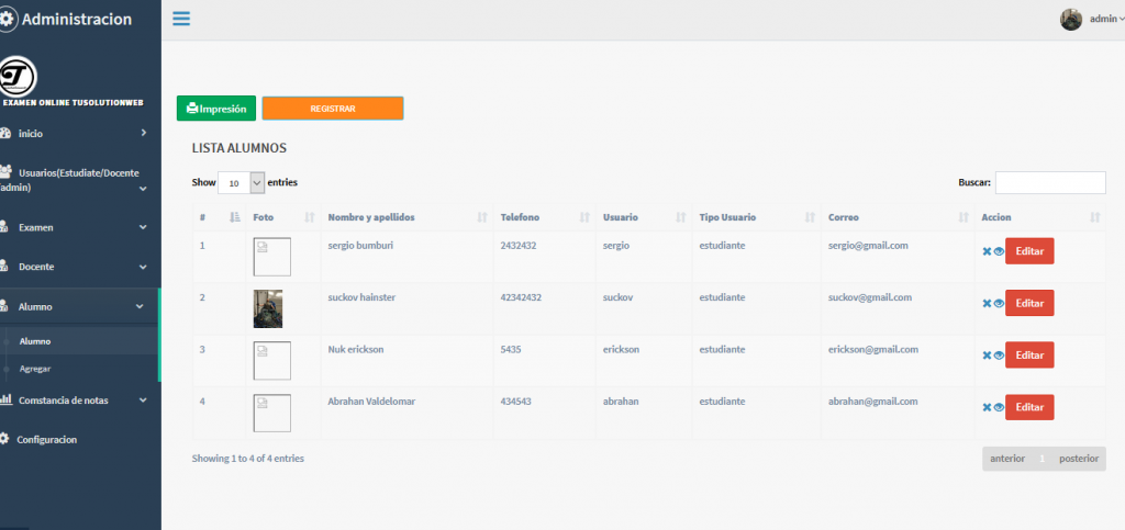 sistema de examen en linea con php y mysql - Compra Código Fuente de Sistemas en PHP, MySQL y ...