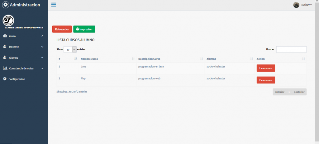 sistema de examen en linea con php y mysql - Compra Código Fuente de Sistemas en PHP, MySQL y ...