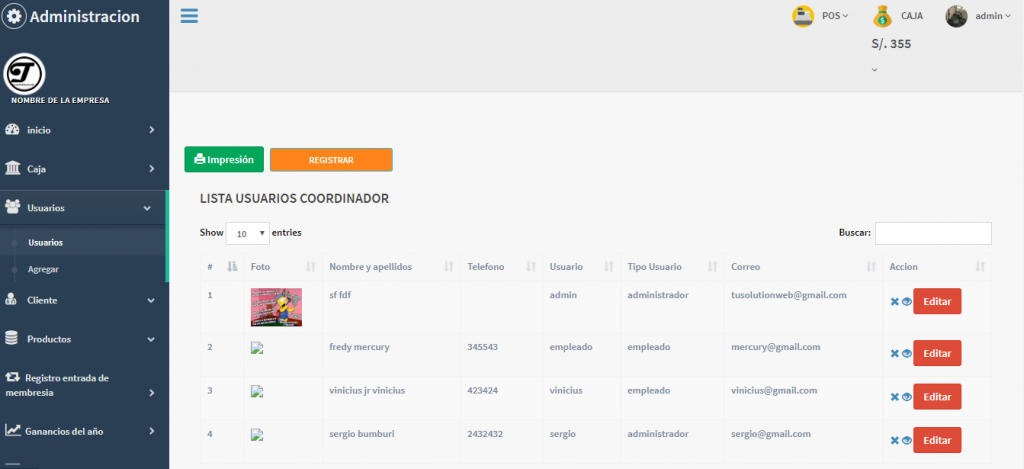 software para gimnasio con codigo fuente en php - Compra Código Fuente ...
