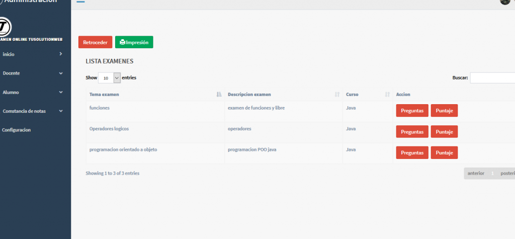 Sistema De Examen En Linea Con Php Y Mysql Compra Código Fuente De Sistemas En Php Mysql Y