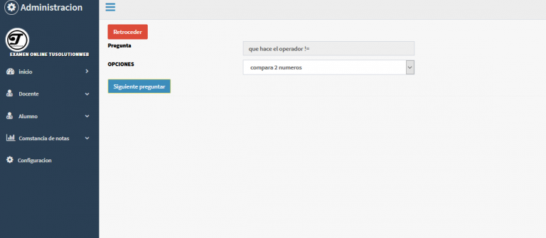 sistema de examen en linea con php y mysql - Compra Código Fuente de Sistemas en PHP, MySQL y ...