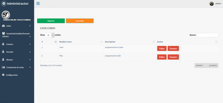 sistema de examen en linea con php y mysql - Compra Código Fuente de Sistemas en PHP, MySQL y ...
