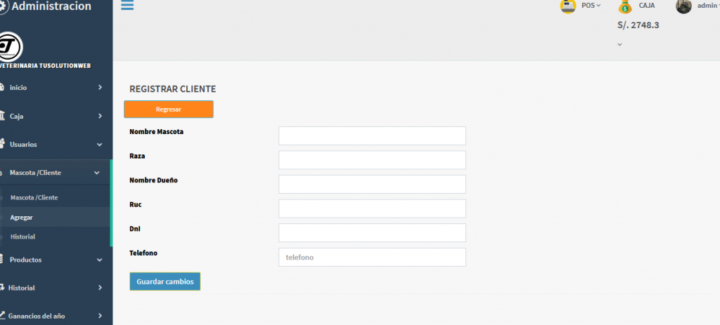sistema de una clinica veterinaria en php mysql - Compra Código Fuente ...