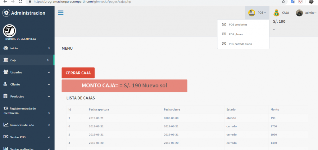 software para gimnasio con codigo fuente en php - Compra Código Fuente ...