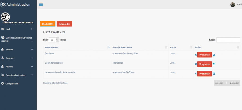 sistema de examen en linea con php y mysql - Compra Código Fuente de Sistemas en PHP, MySQL y ...