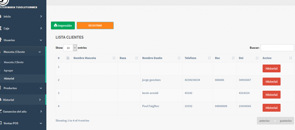 sistema de una clinica veterinaria en php mysql - Compra Código Fuente ...