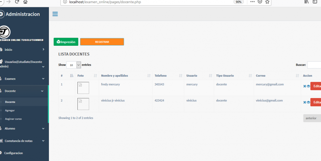 sistema de examen en linea con php y mysql - Compra Código Fuente de Sistemas en PHP, MySQL y ...