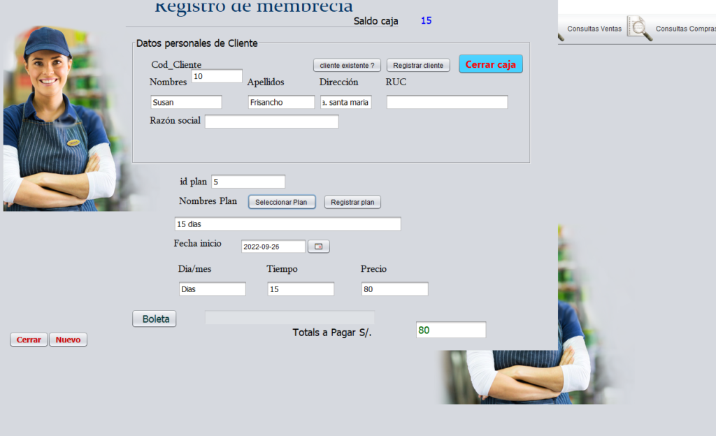 Sistema de gimnacio java mysql Poo codigo fuente - ventas programacion