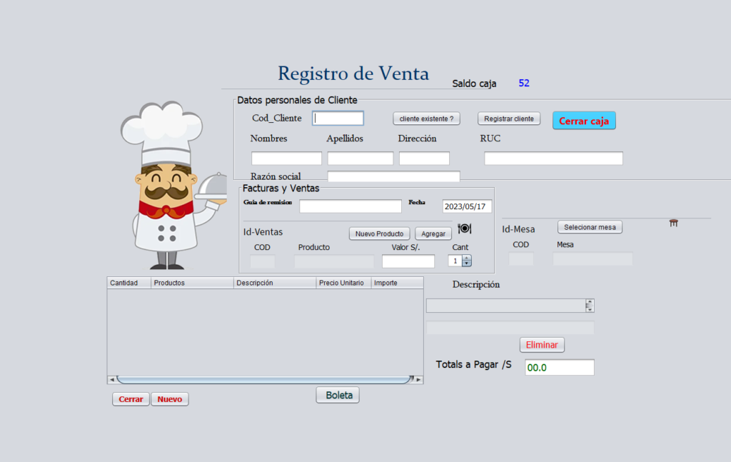 sistema de restaurante java mysql POO codigo fuente - ventas programacion
